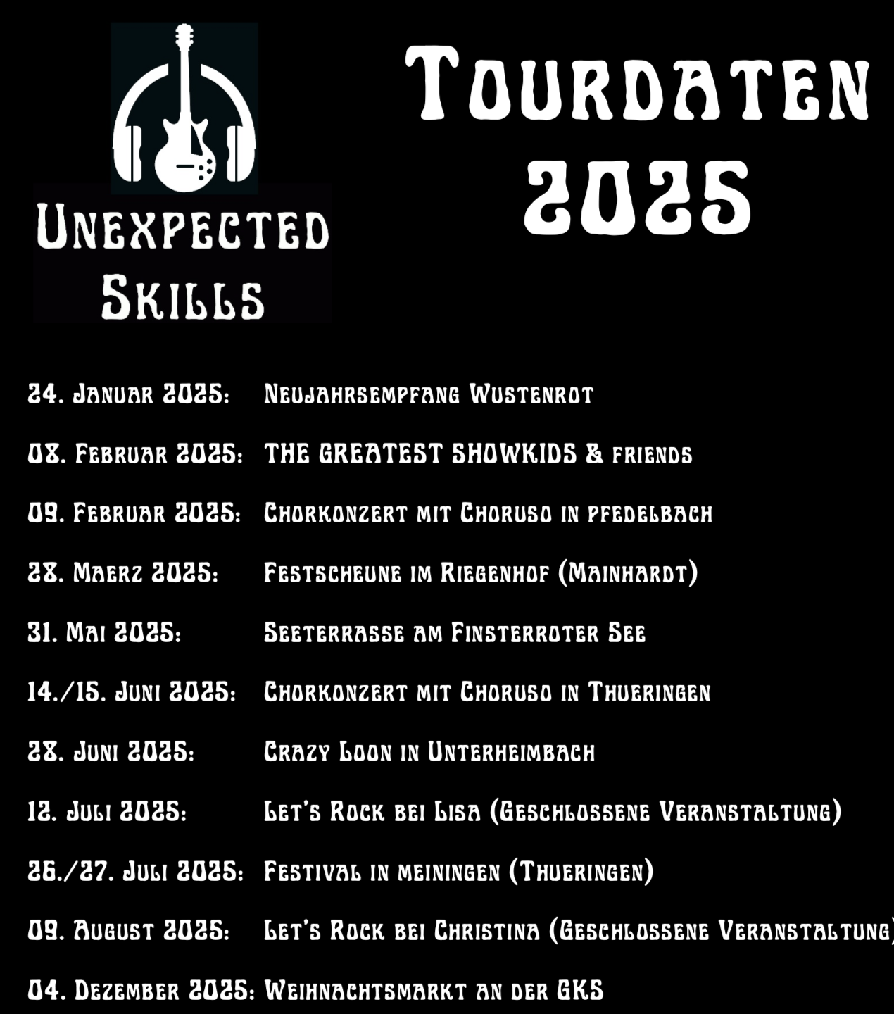 Tourdaten_2025 | GKS Wüstenrot